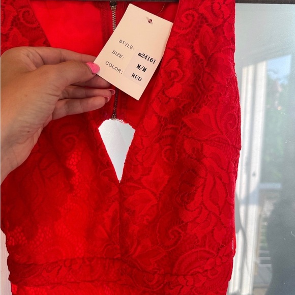 Lulus | Dresses | Lulus Red Lace Maxi Dress | Poshmark